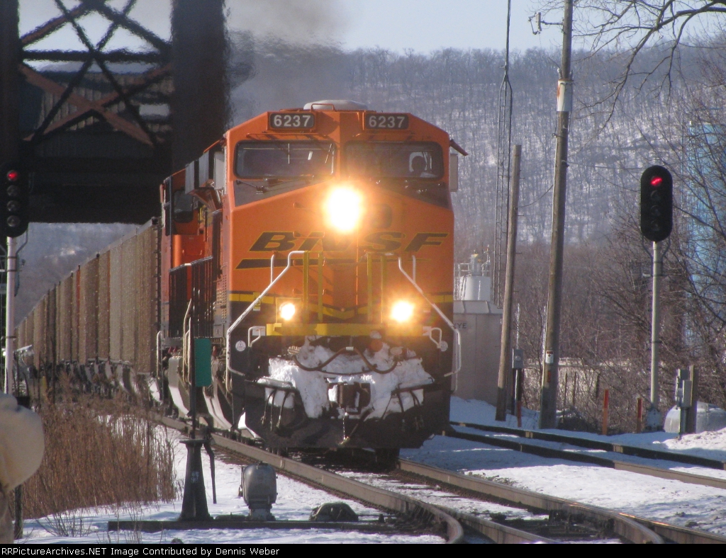 BNSF 6237 CP's Tomah Sub.